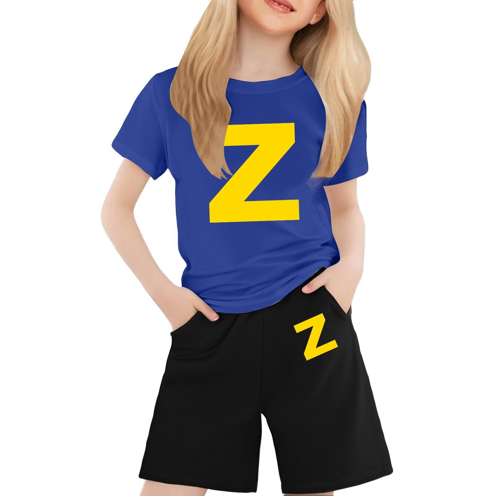 Aihuaihua Outfits for Girls 7-8 Cartoon Print Short Sleeve T-Shirt ...