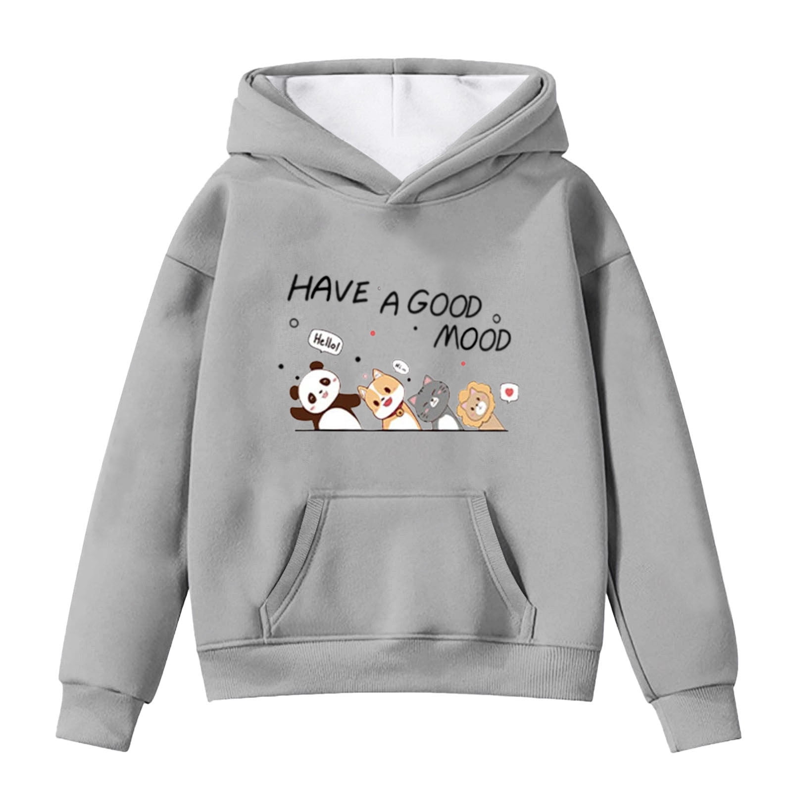 Aihuaihua Pullover Sweatshirts for Girls Oversized Cute Hoodies with ...