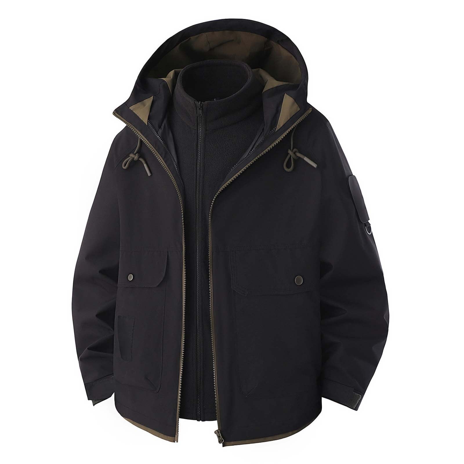 Aihuaihua Snow Ski Jackets for Men with Detachable Hood Windproof ...