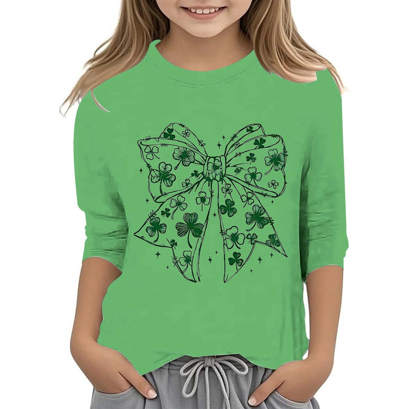 Aihuaihua St. Patrick's Clothing for Kid Crew Neck Paddy's Day Graphic ...