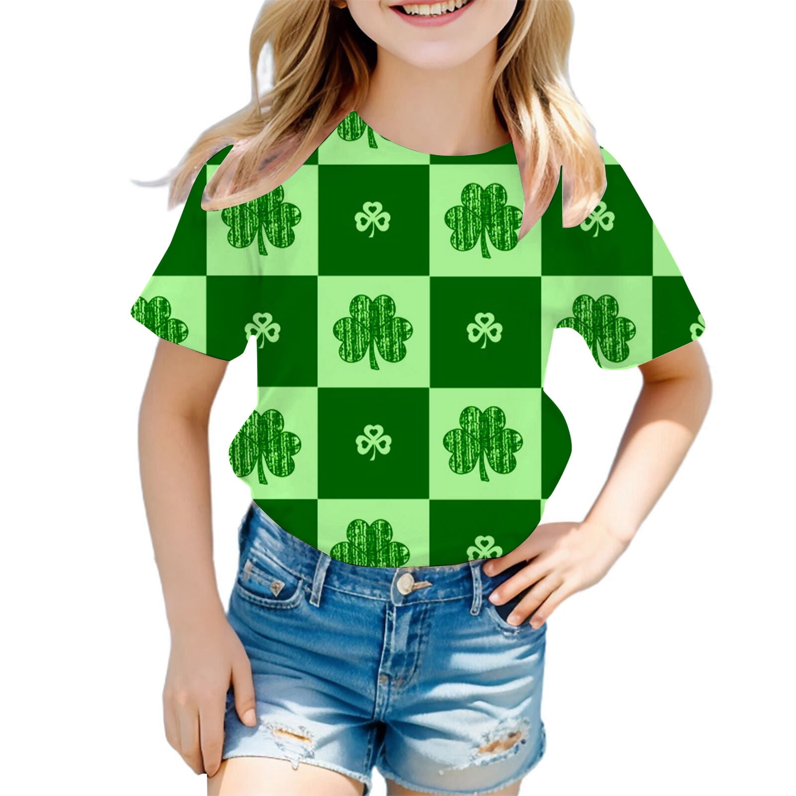 Aihuaihua St Patricks Shirt Girls Crewneck St Patricks Day Outfits for ...