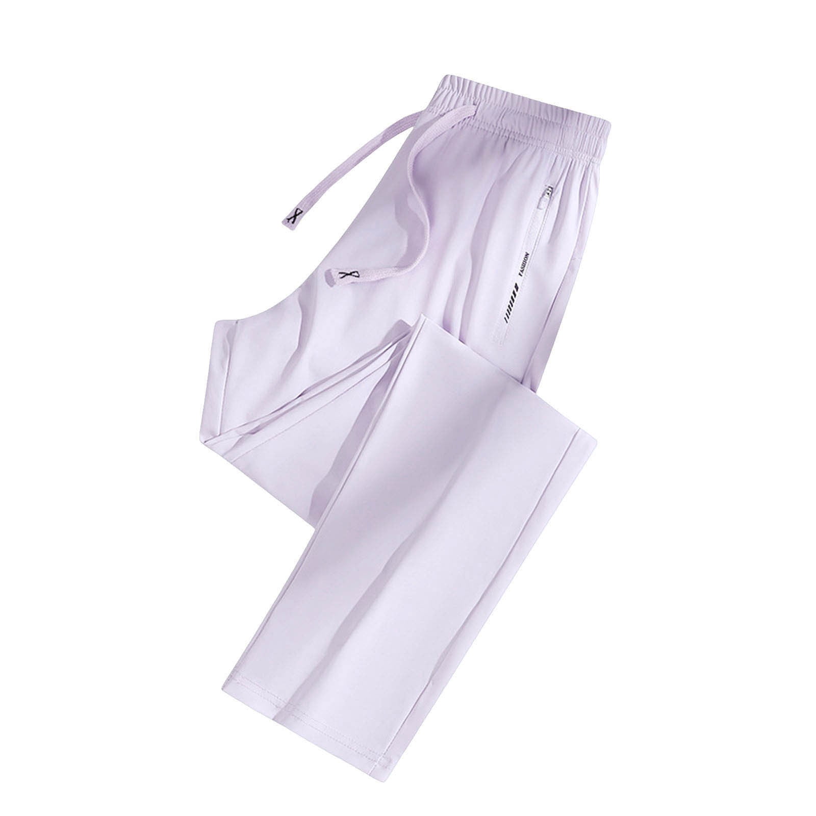 Aihuaihua Stretch Active Pants for Women, Blue Chic Straight Leg ...