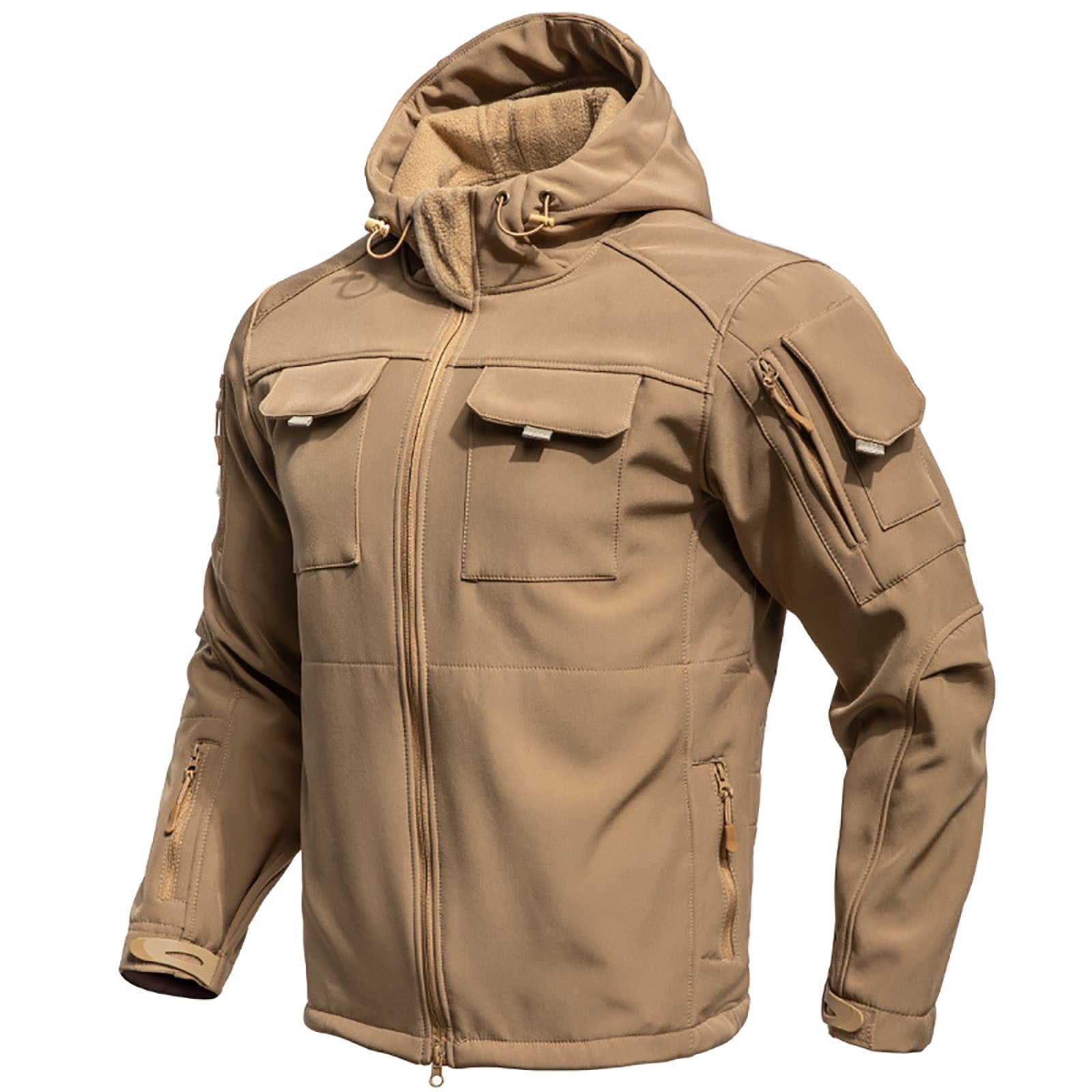 Aihuaihua Tactical Jacket for Men Winter Lined Outdoor Long Sleeve ...