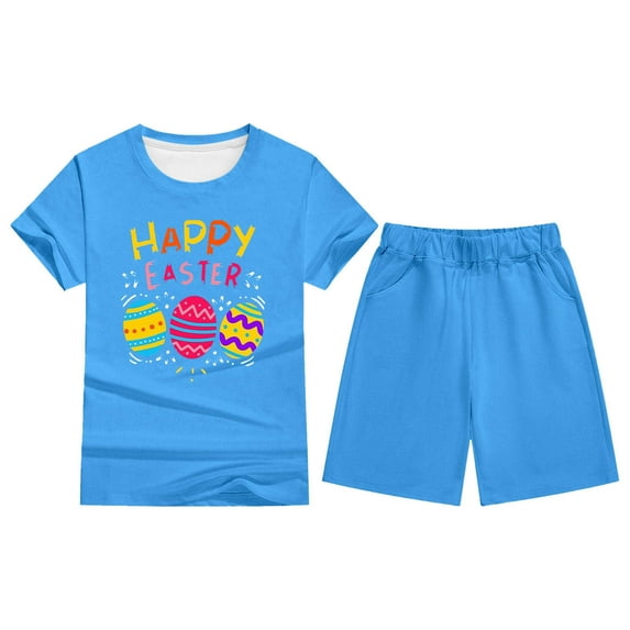 Aihuaihua Toddler Girl Outfits 2t Print Shorts Sleeve Tracksuit Crew ...