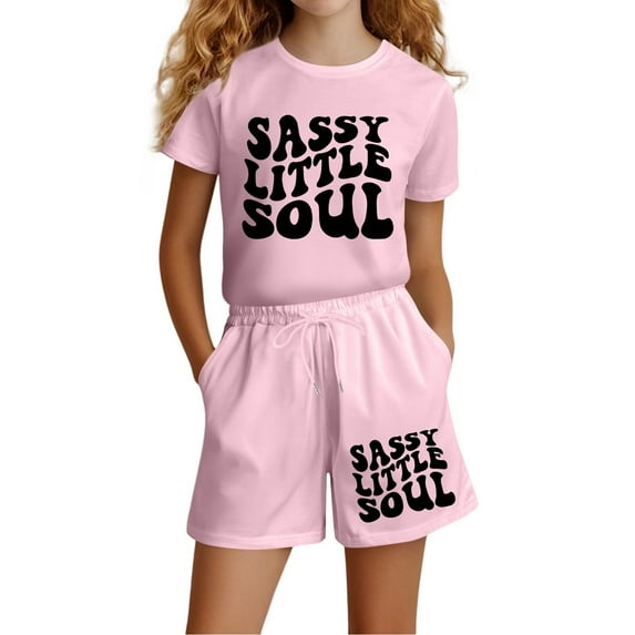 Aihuaihua Toddler Outfits for Girls 4t Floral Print Short Sleeve Tee ...