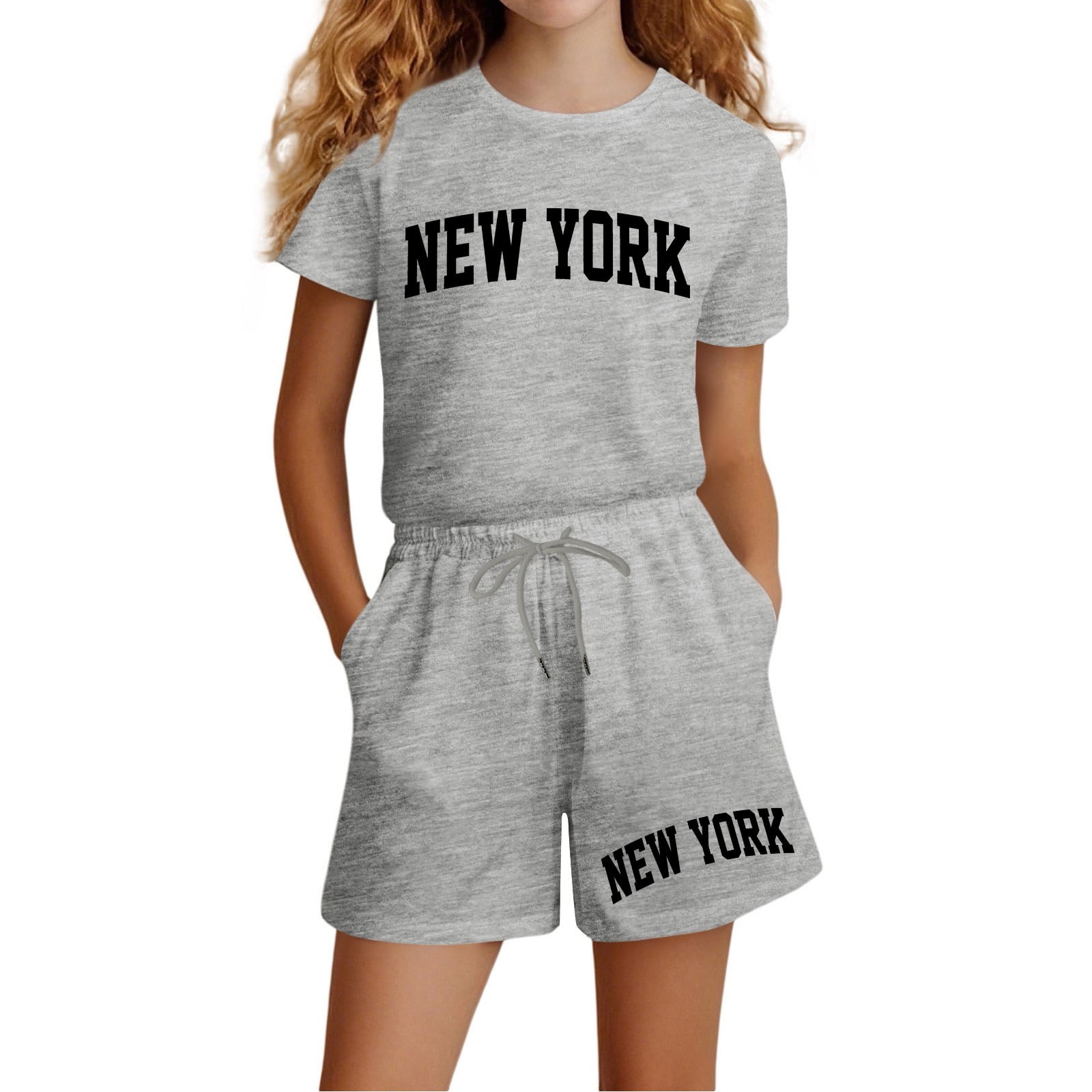 Aihuaihua Toddler Summer Clothes Girls 3t Animal Print Shorts Sleeve ...