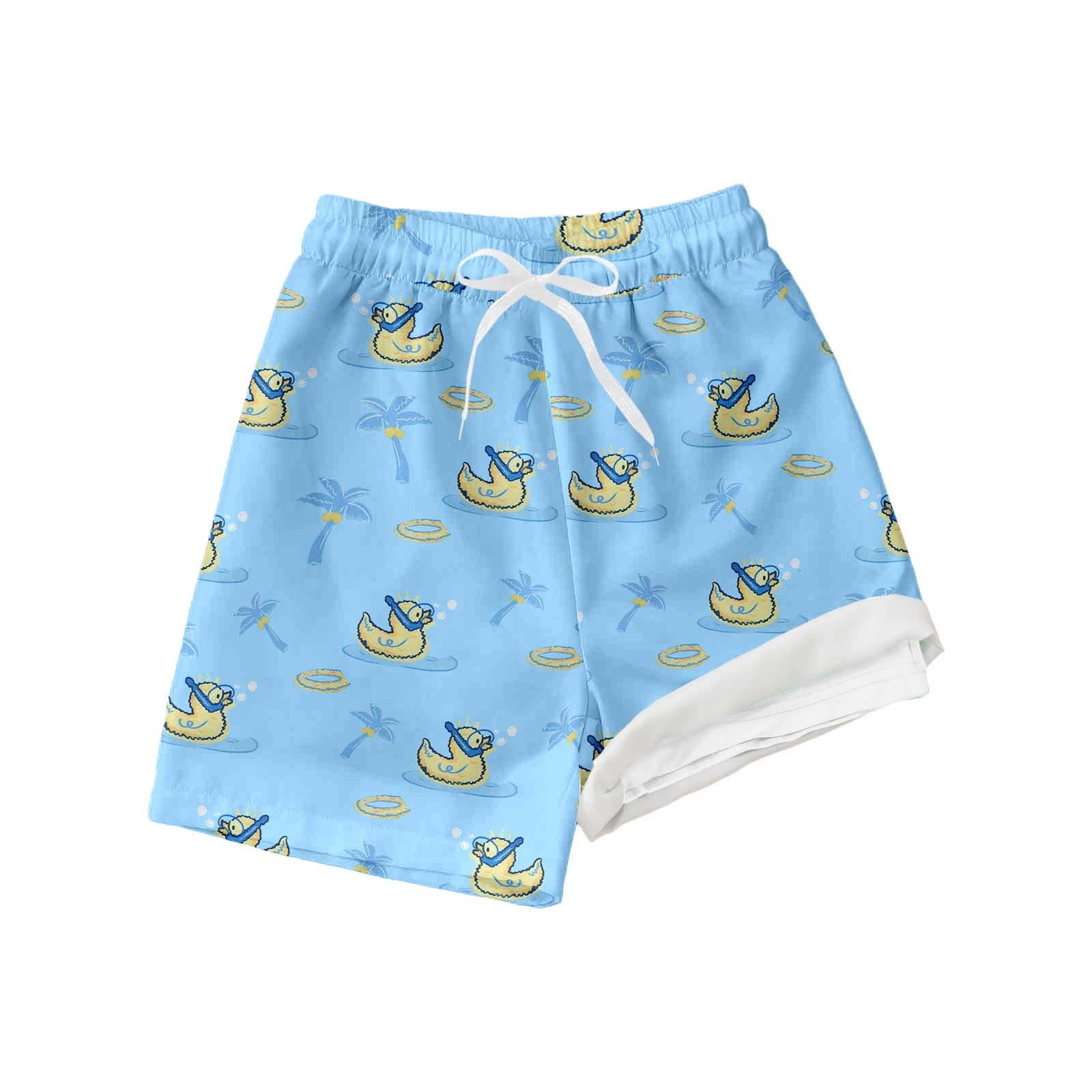 Aihuaihua Toddler Swim Trunks 5t 3d Funny Print Swimming Short Fashion ...