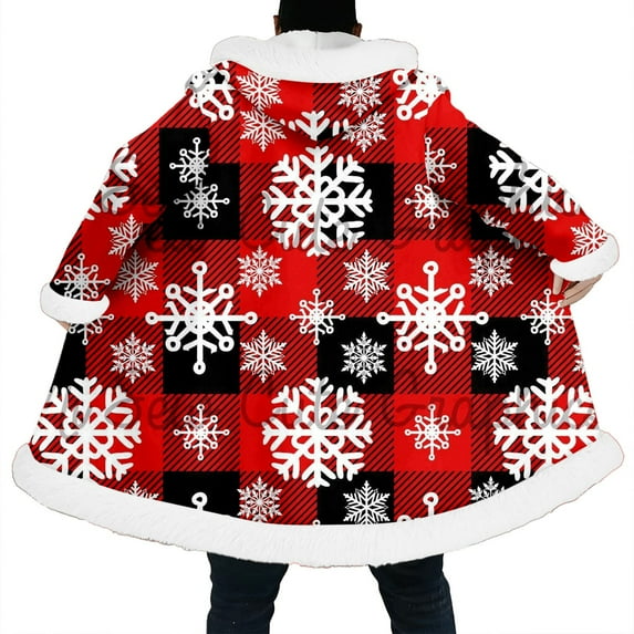 Aihuaihua Ugly Christmas Men's Long Cardigan Hoodies Reindeer Print ...