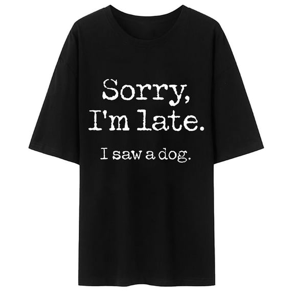Aihuaihua Vintage T Shirts for Men Crew Neck Short Sleeve Classic Sorry ...