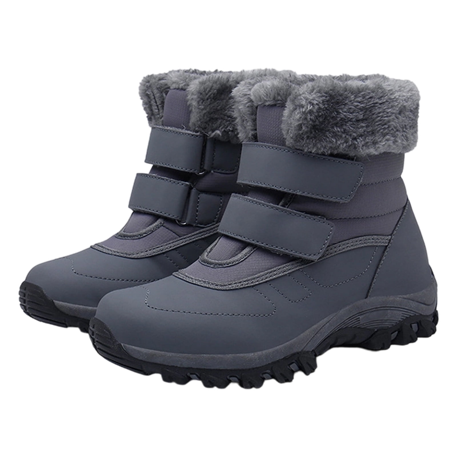 Aihuaihua Women's Winter Ankle Snow Boots with Warm Fur Lining ...