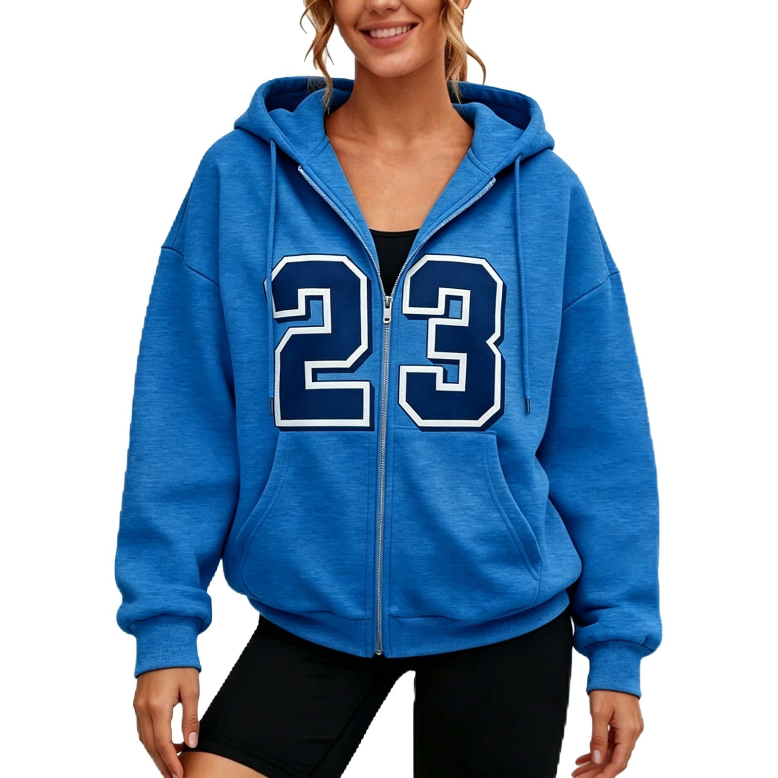 Aihuaihua Zip Hoodie for Women Graphic Number 23 Jersey #23 Y2K ...