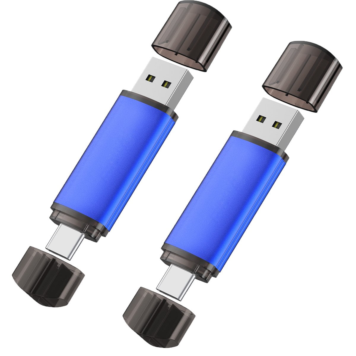 Aiibe 64GB 2 Pack USB C Flash Drives, Dual Connector OTG Thumb Drive ...