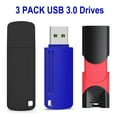 Aiibe Flash Drive 3 Pack 128 GB USB 3.0 Thumb Drive Memory Stick ...