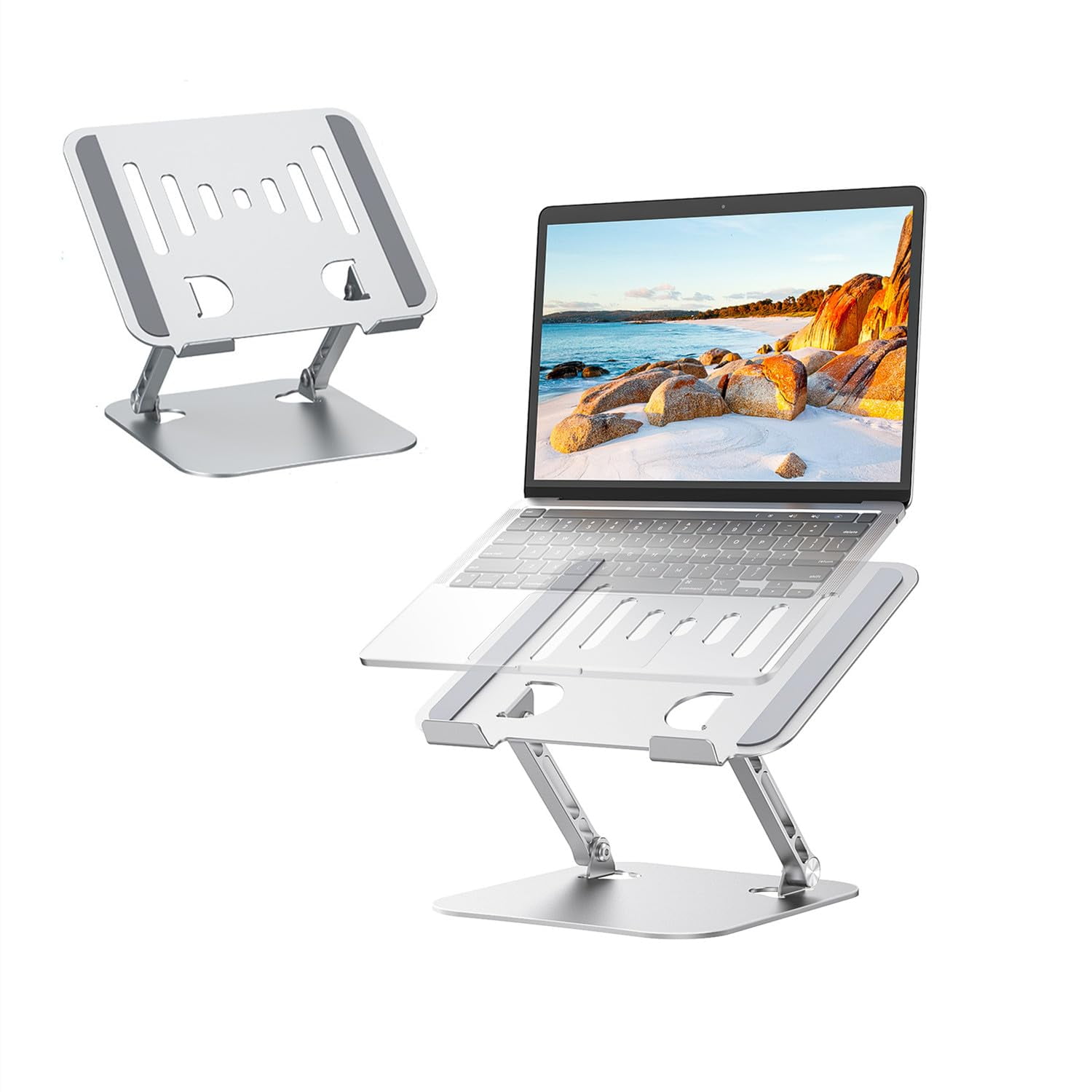 RAOYI Laptop Stand,Ergonomic Aluminum Computer Stand for Desk, Portable ...
