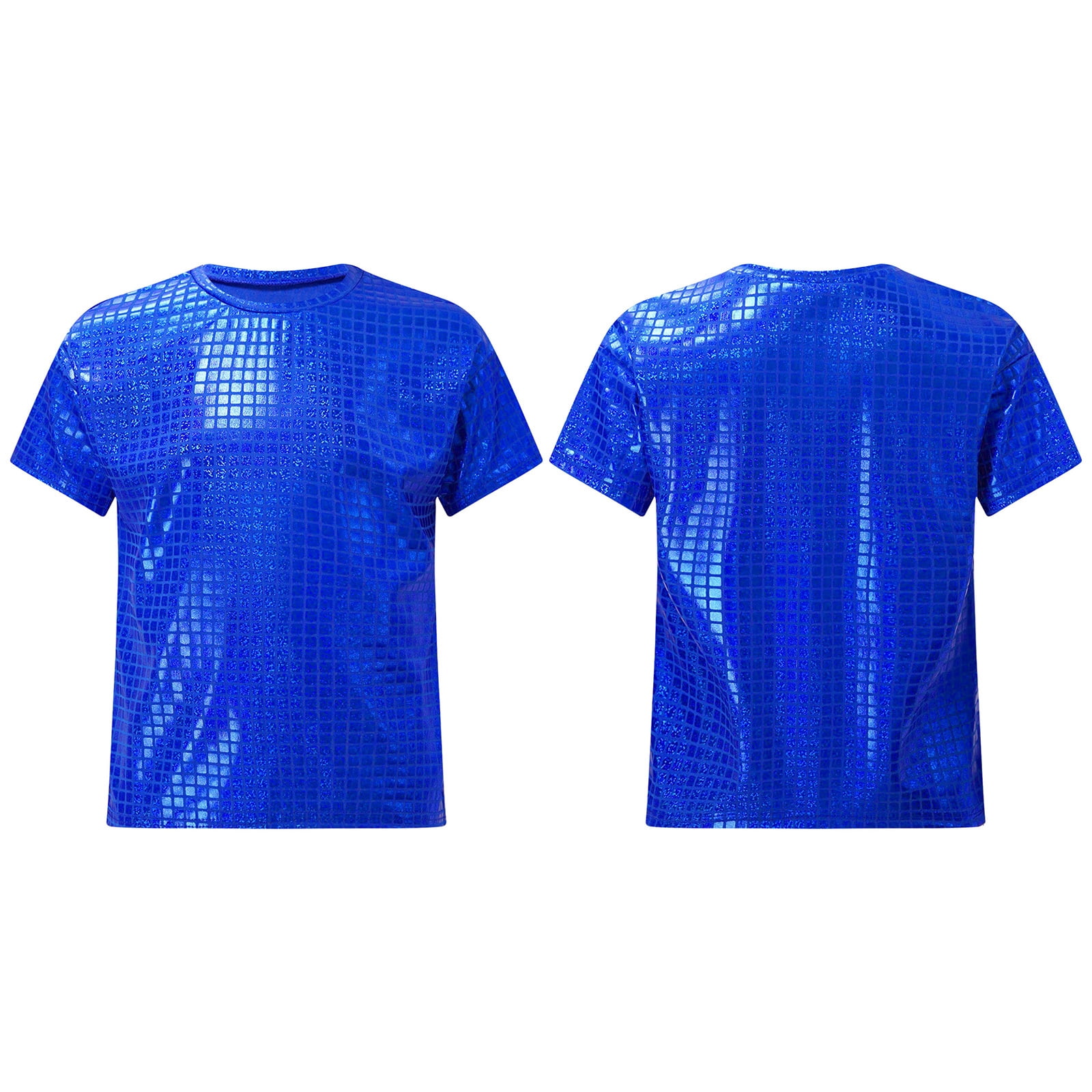 Aiihoo Boys Girls Jazz Hip Hop Modern Disco Sparkly Sequin Dance Tops T ...