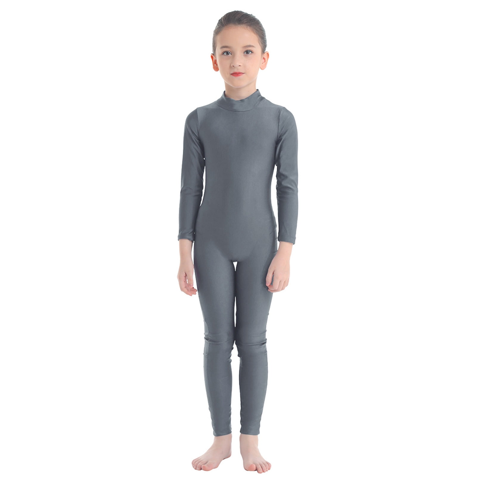 Aiihoo Girls Gymnastics Leotards Full Body Unitards Long Sleeve ...
