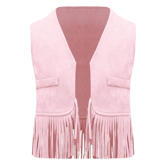 Aiihoo Infant Boys Girls Vintage Fringe Tassel Suede Vest Waistcoat ...