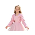 Aiihoo Kids Girls Long Sleeves Autumn Formal Coats Bolero Jacket Shrug ...