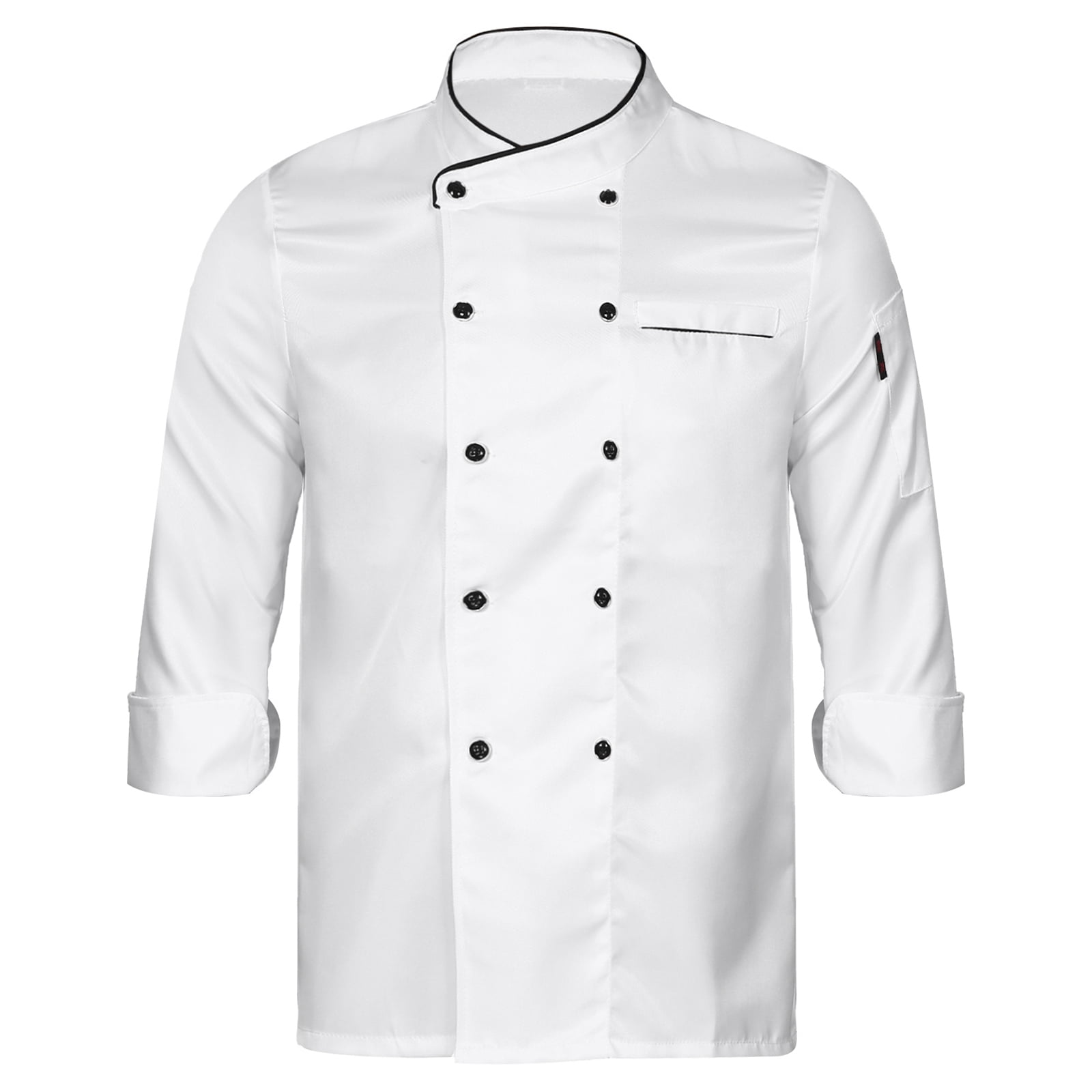 Aiihoo Men Women Chef Coat Double-Breasted Chef Jacket Restaurant ...