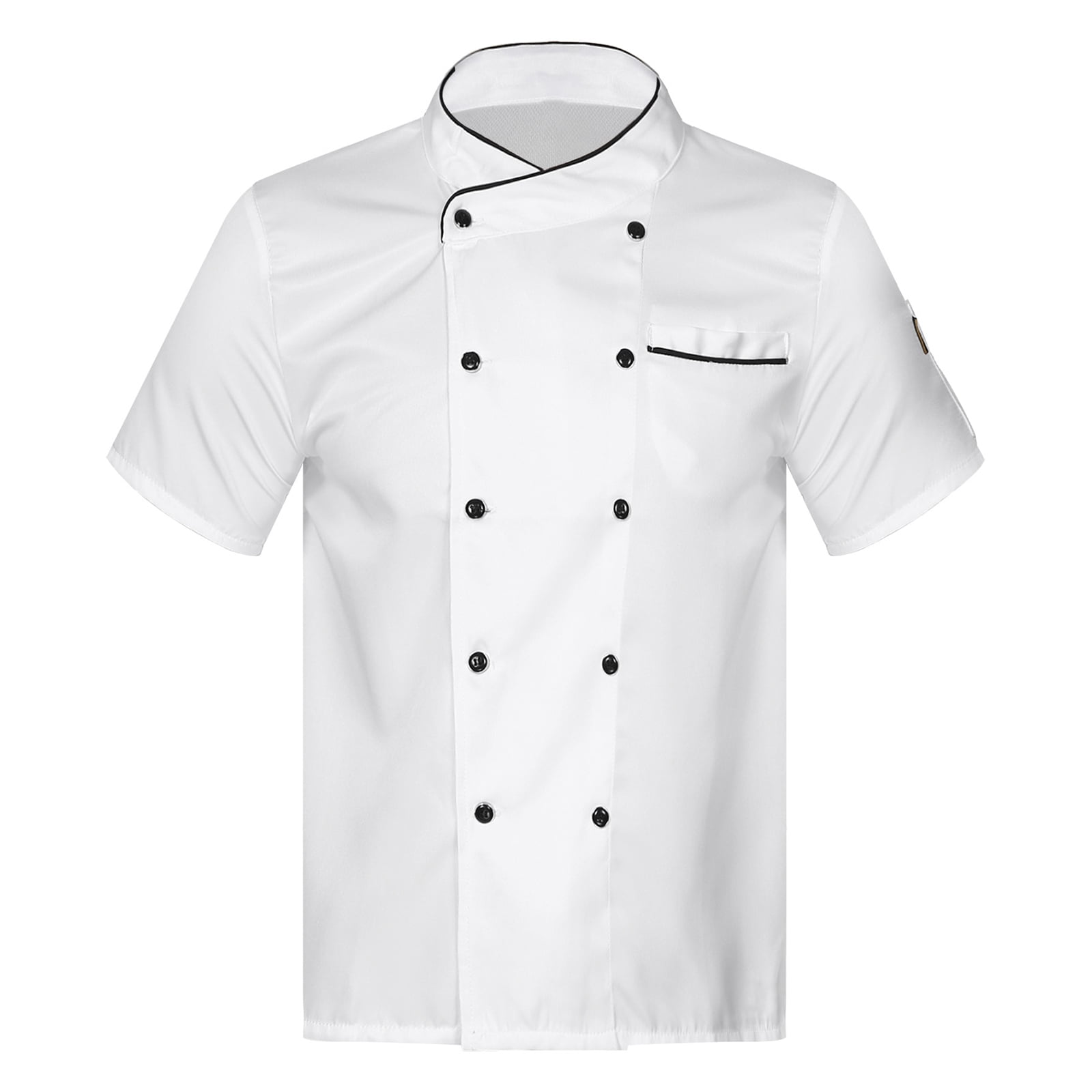 Aiihoo Men Women Chef Coat Double-Breasted Chef Jacket Restaurant ...
