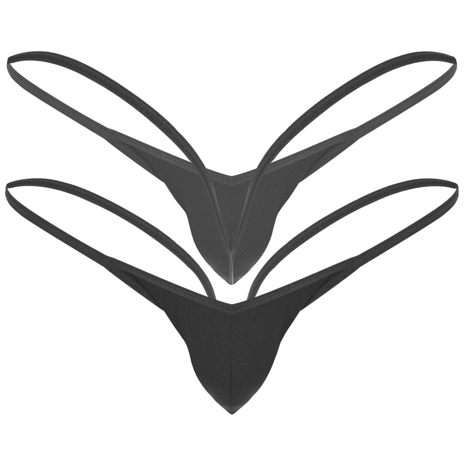 Aiihoo Mens Micro Mini Briefs Jockstrap Pouch V-Back G-string T-Back ...