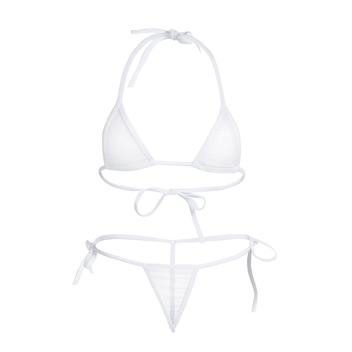 Aiihoo Women's 2Pcs Brazilian Swimwear Charming Bikini Set Tiny Micro ...