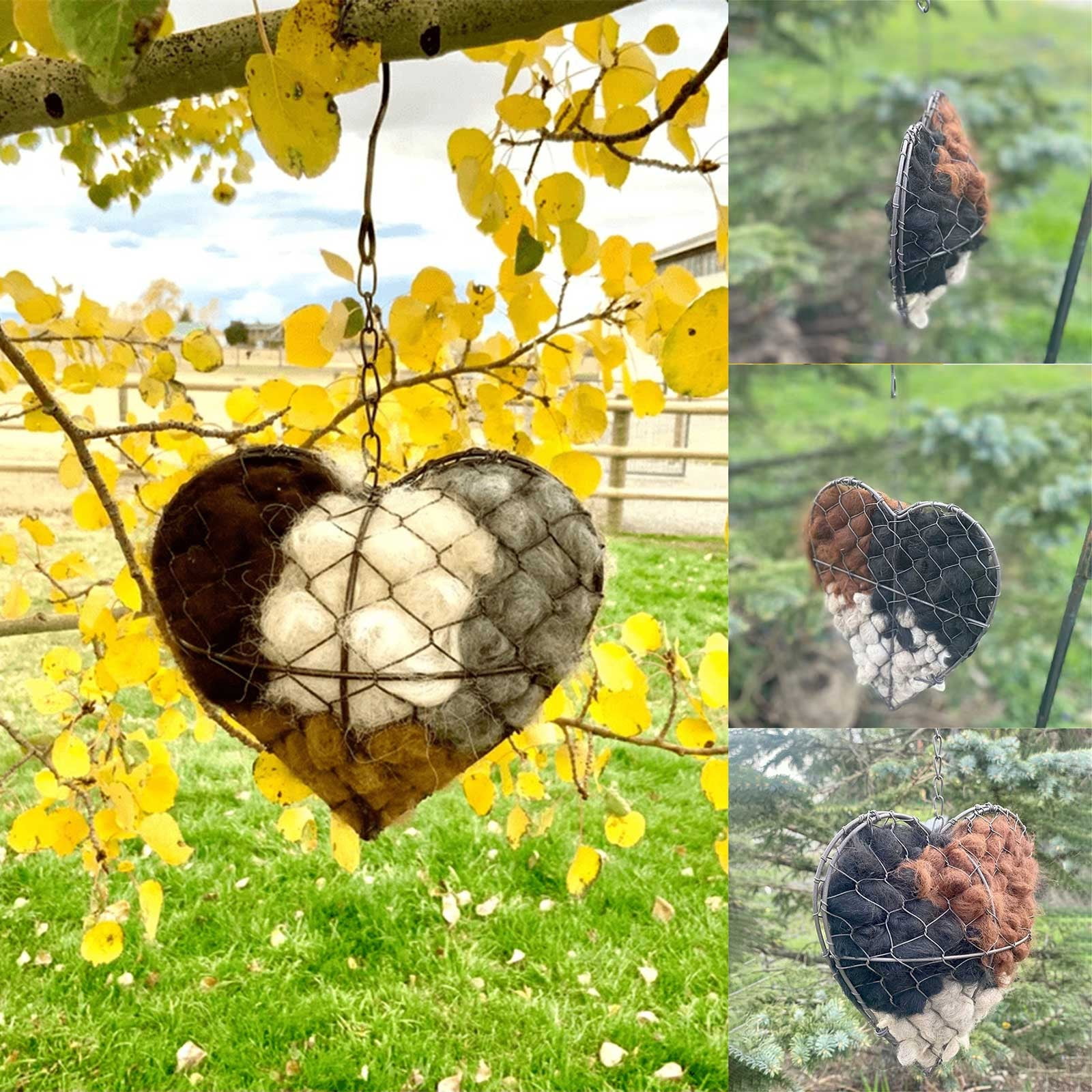 Aijlhda Household Pendant Bird Nesting Heart Bird Nesting Heart Outdoor ...