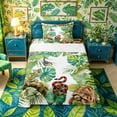 Aikeke Lizard Snake Turtle Twin Sheets 3pcs, Tropical Jungle Wildlife ...