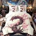 Aikeke Magic Dragon Twin Bedding 7-Piece, Japanese Style Sakura Cherry ...