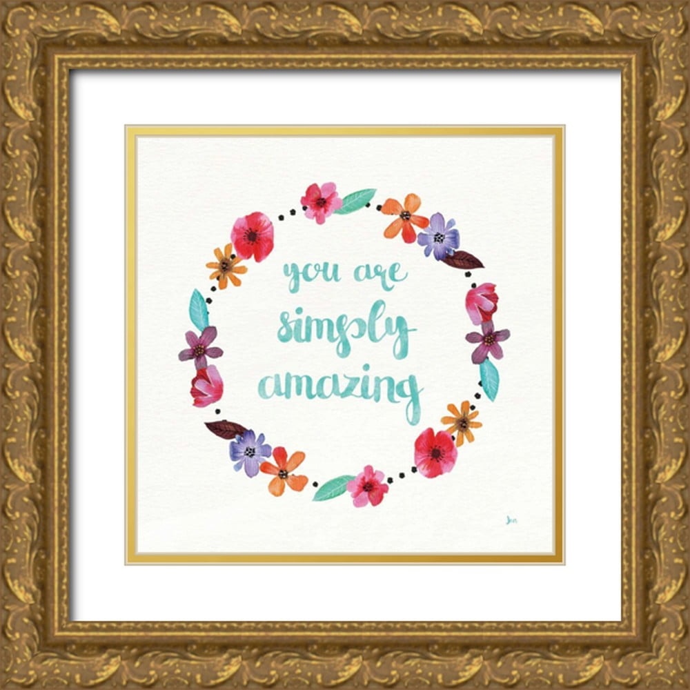 Aiken, Jess 20x20 Gold Ornate Wood Framed with Double Matting Museum ...