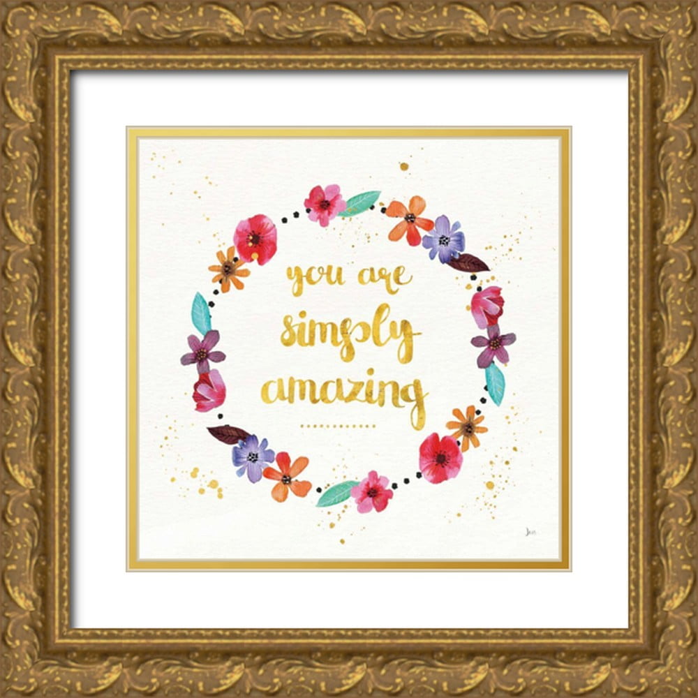 Aiken, Jess 26x26 Gold Ornate Wood Framed with Double Matting Museum ...