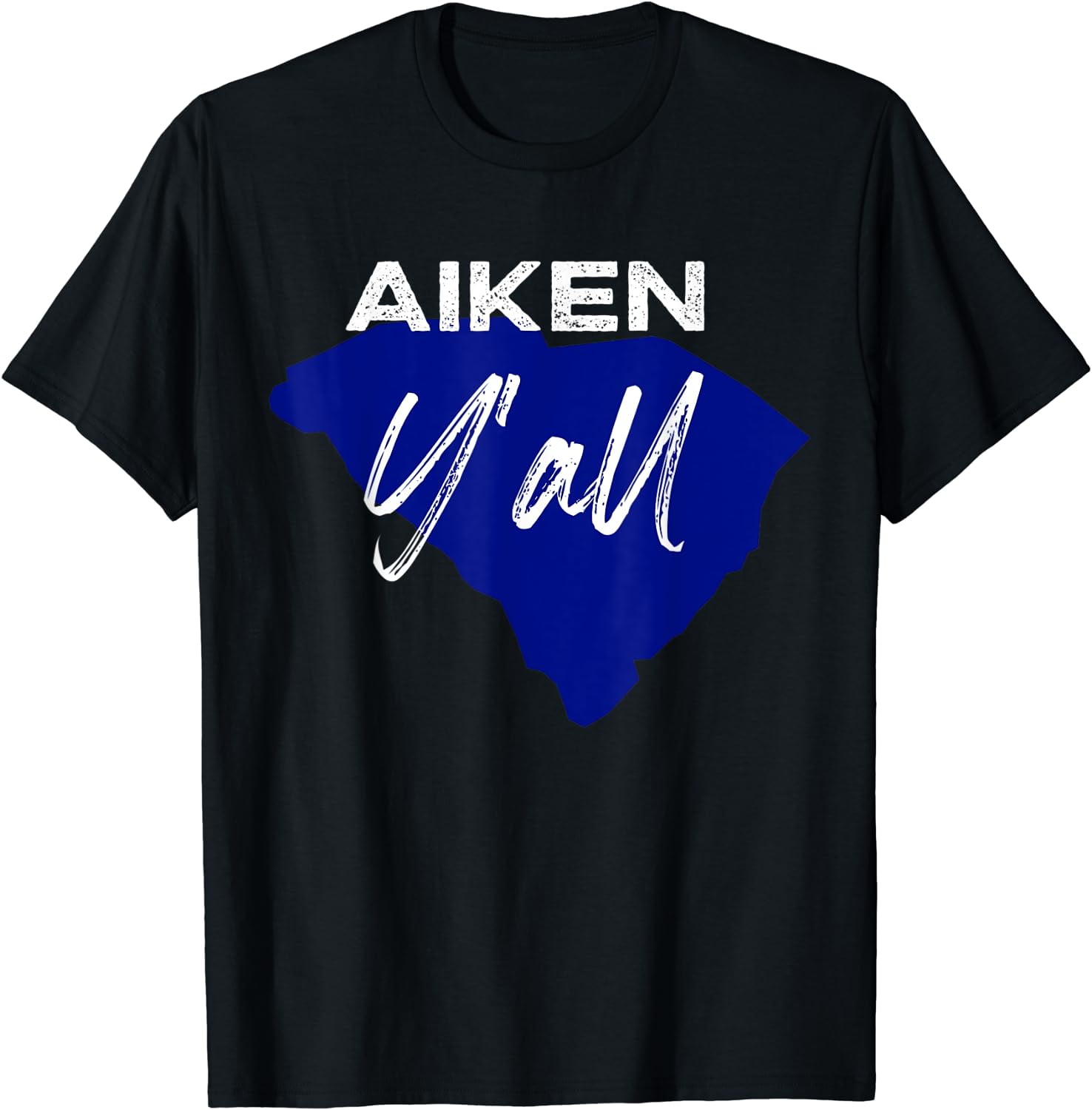 Aiken South Carolina Y'all SC Palmetto State Road Trip T-Shirt Black X ...
