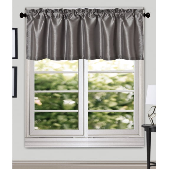Aiking Home (Pack of 2 ) Solid Faux Silk Window Valance, 56 By 16 ...