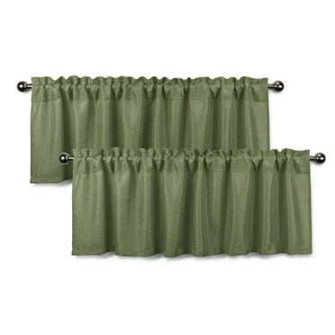 ABPHQTO Blue Scottish Tartan Plaid Pattern Window Curtain Valance Rod ...