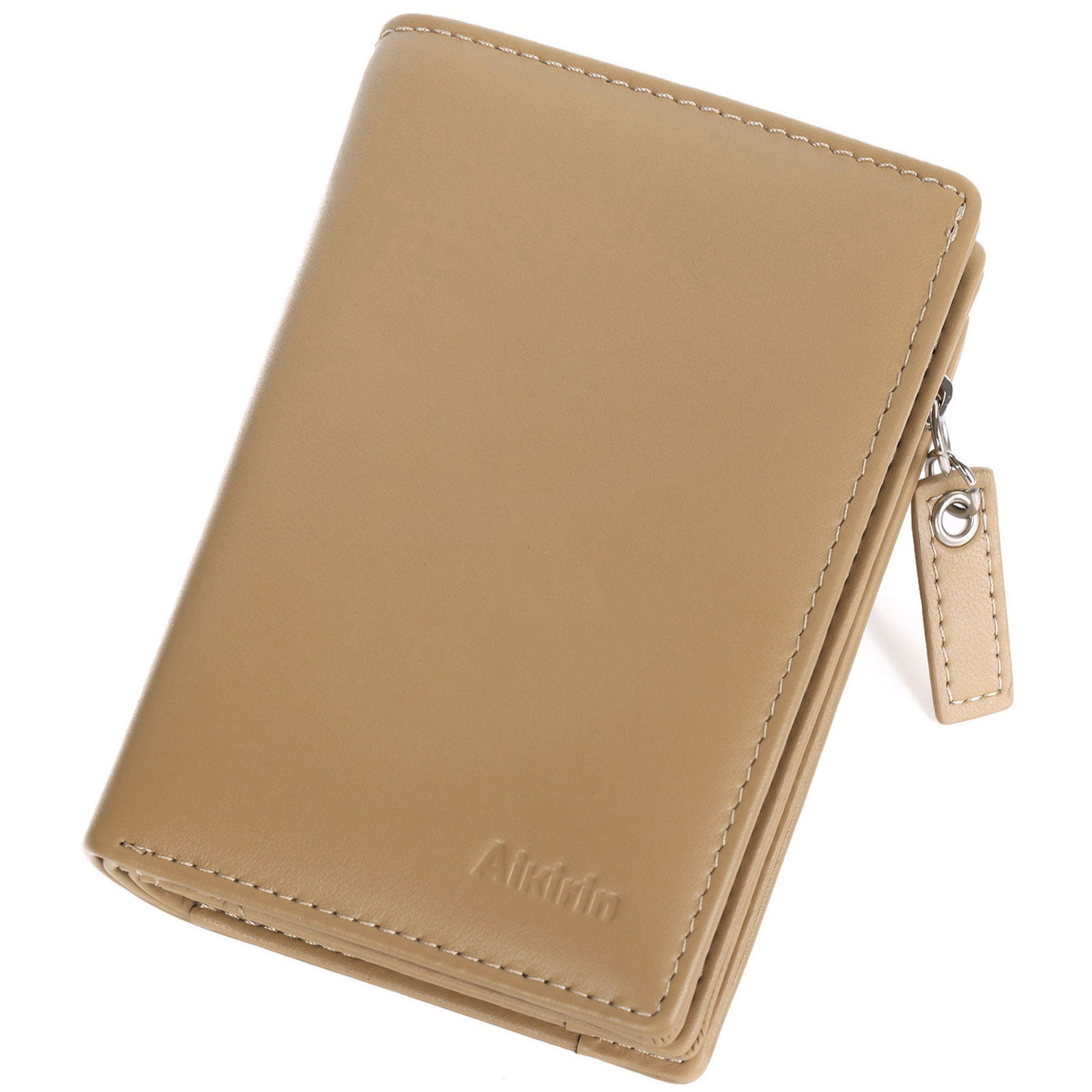 Aikirin RFID Men Wallet Genuine Leather Vertical Section Large Capacity ...