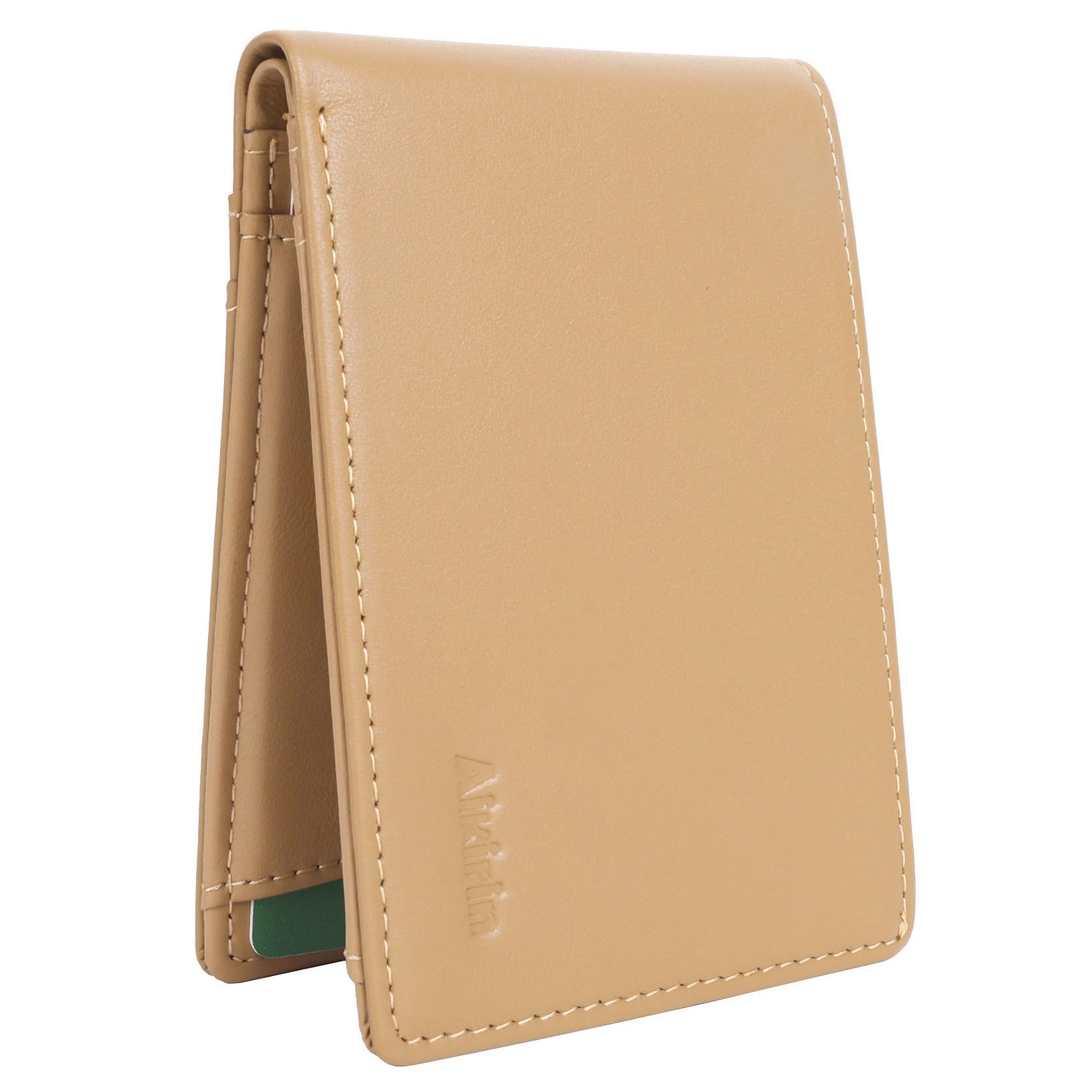 Aikirin RFID Wallet Men Genuine Leather Bifold Slim Money Clip ...