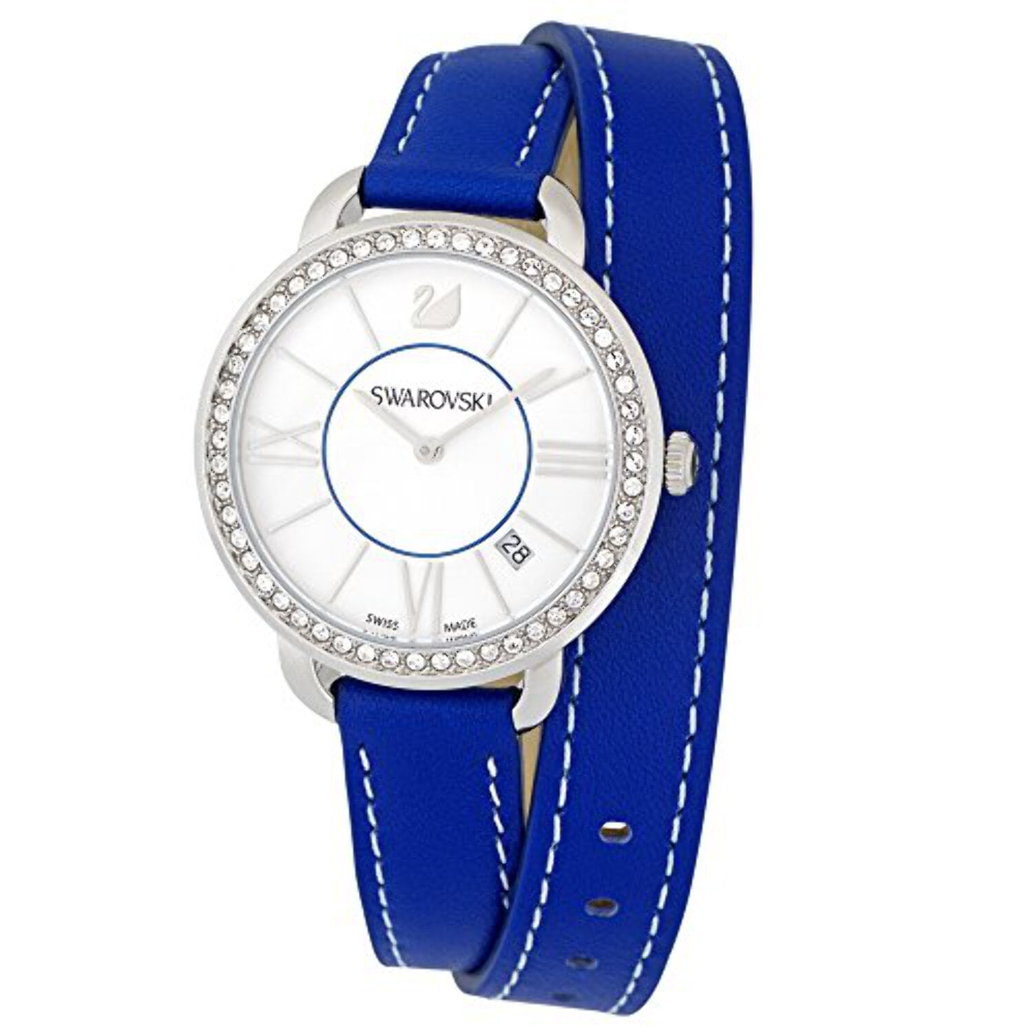 Aila Day Double Tour Blue Ladies Watch 5095944 - Walmart.com