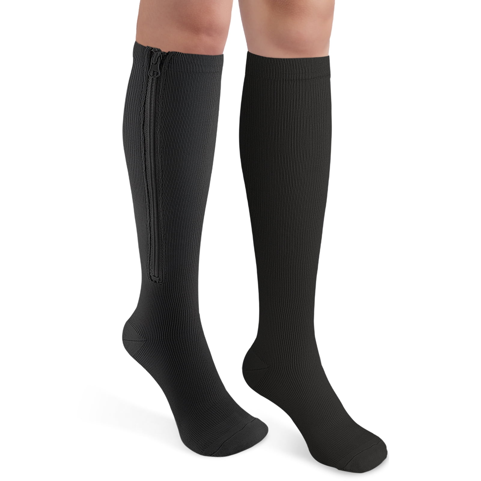 Ailaka Zipper Compression Socks (15-20 mmHg) for Women & Men - Closed ...