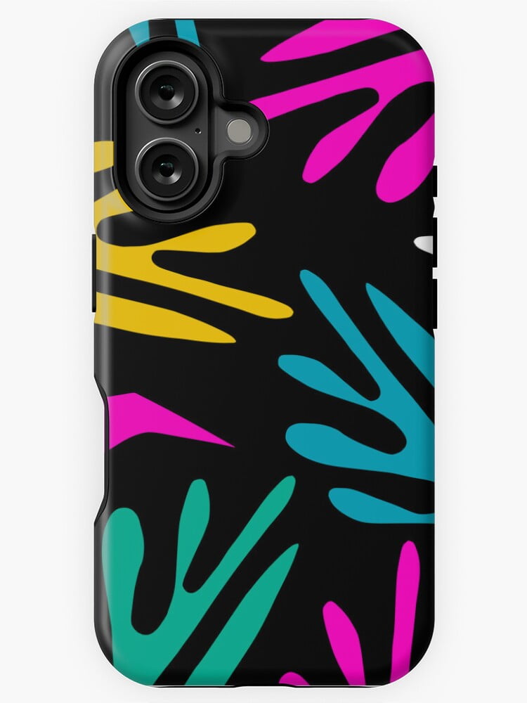 Ailanthus Cutouts 80s Colorful Abstract Art iPhone Case 11 12 13 14 15 ...