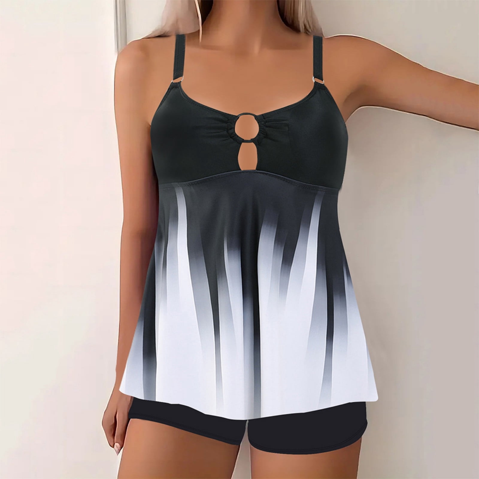 Ailaofu 2026 Women Two Piece Tankini Swimsuit Tummy Control Plus Size ...