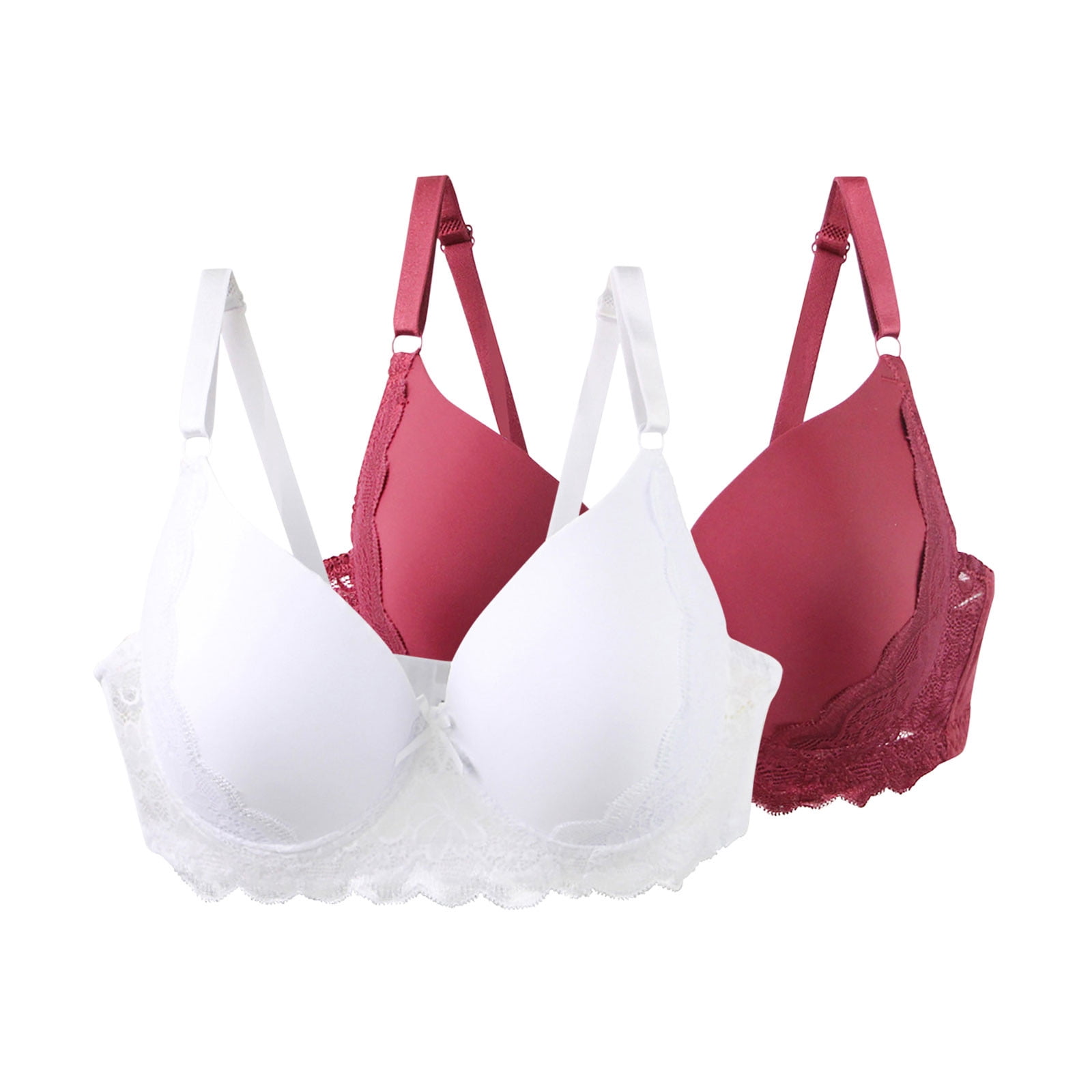 Ailaofu 2pc Women's Bra Sets with Underwire Seamless Push Up Comfort ...