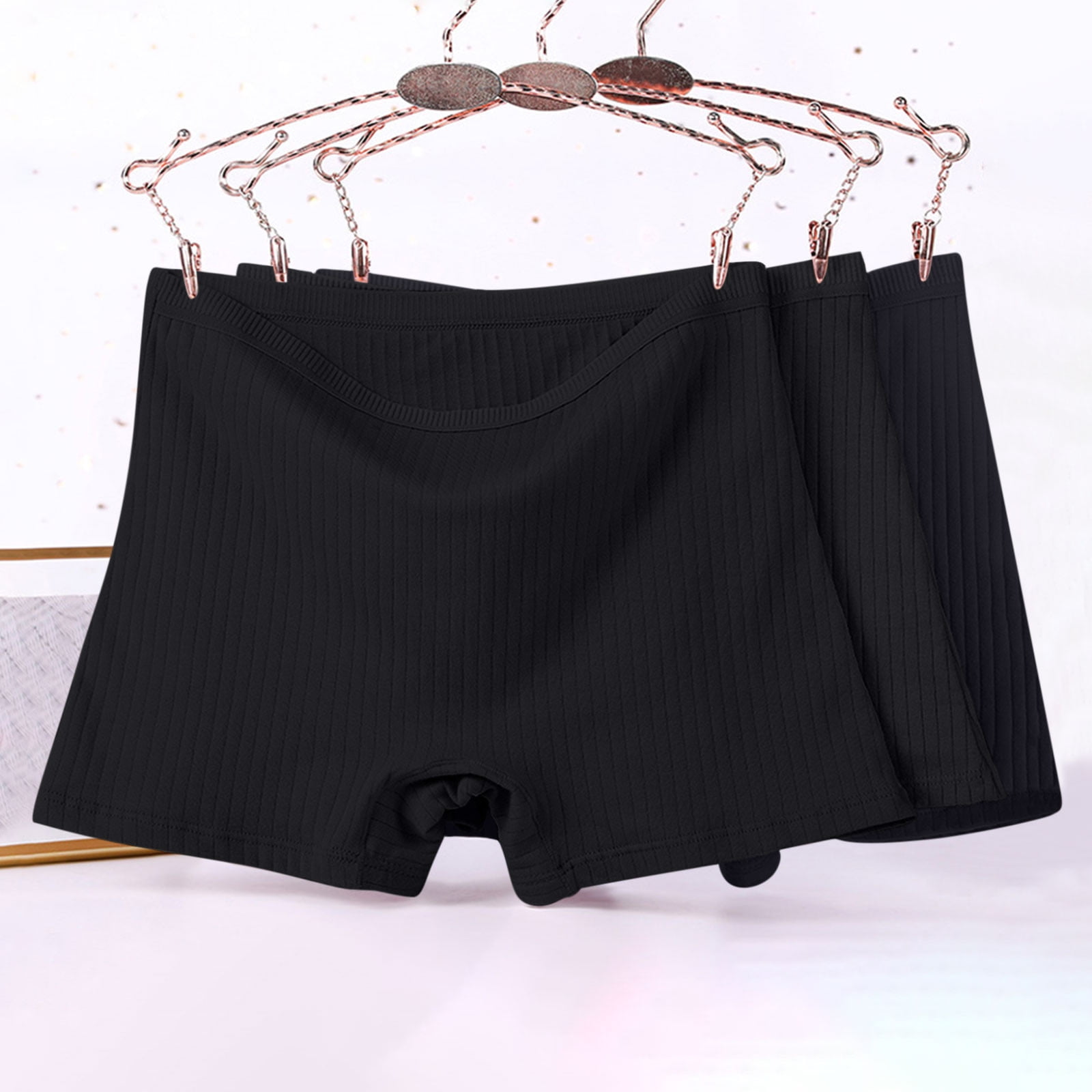 Ailaofu 3 Pack Women's Plus Size High Waist Boyshorts Tummy Control ...