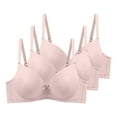Ailaofu 3 Piece Women's Push Up Bras Ladies Everyday Bra Jacquard ...