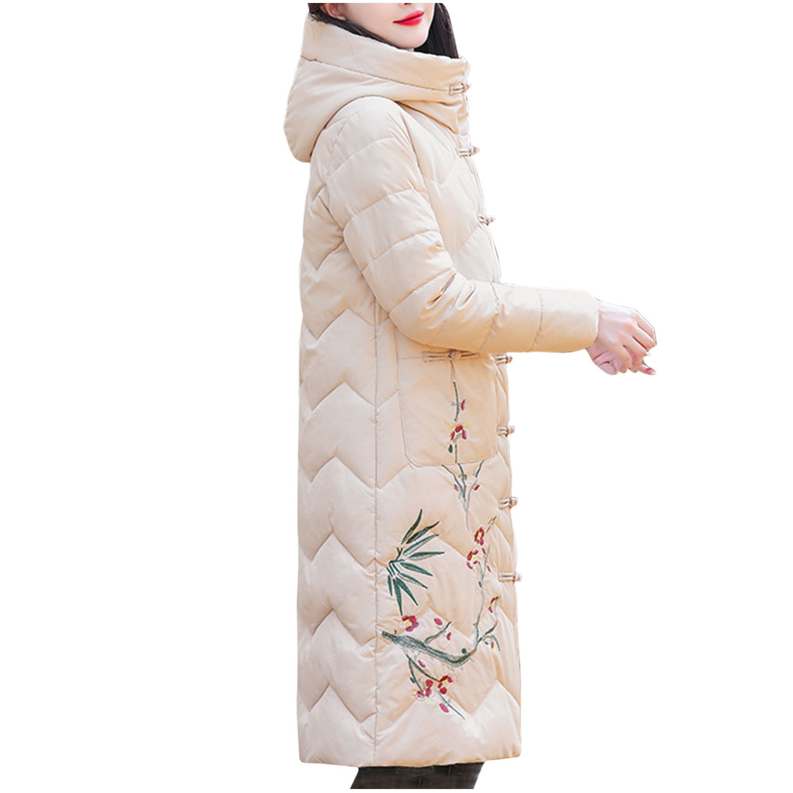 Ailaofu Chinese retro buttoned ethnic style long embroidered cotton ...
