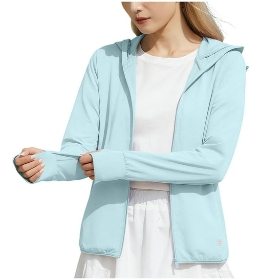 Ailaofu Lightweight Zip Up Hoodie Thin Dry And Breathable Sun ...