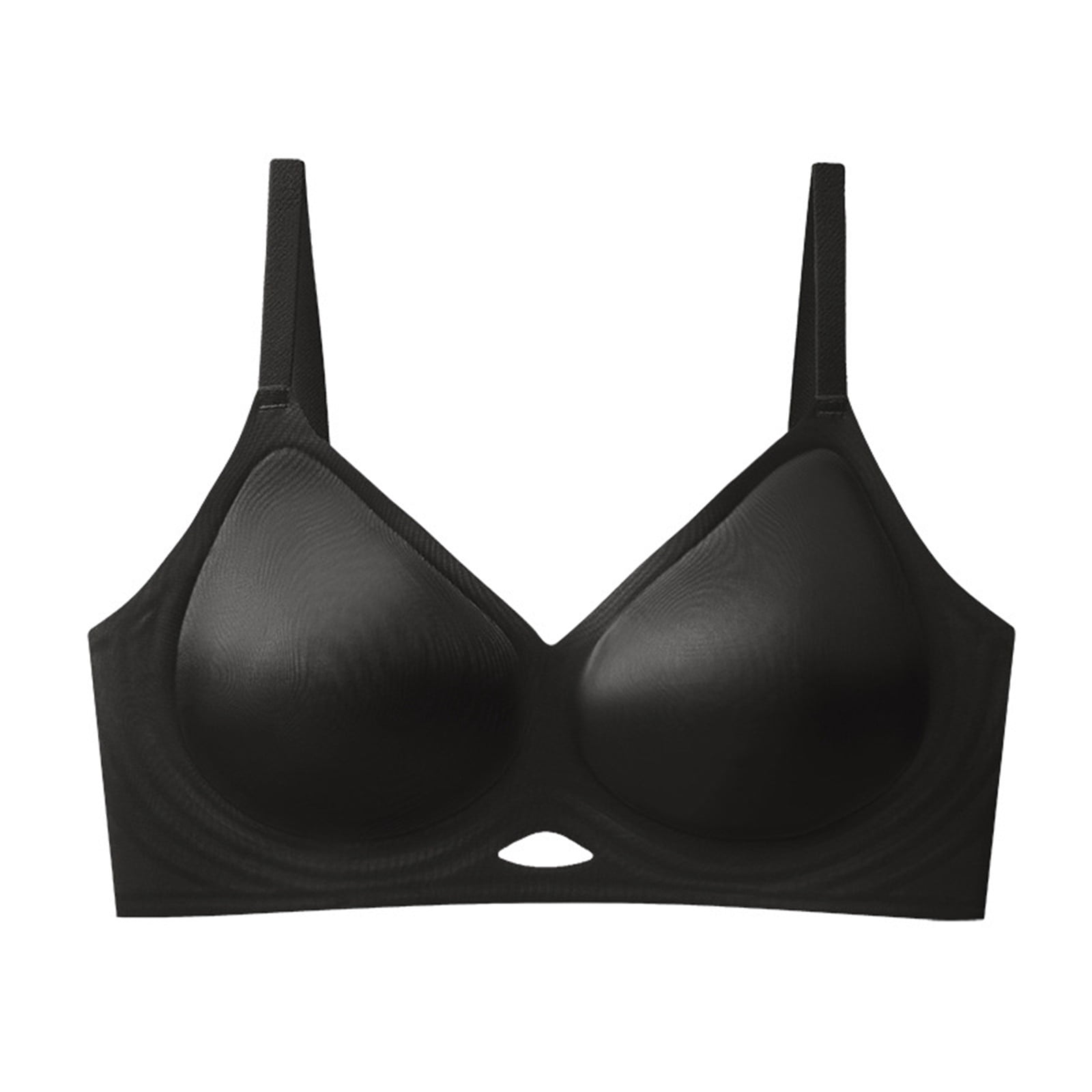Ailaofu Wireless Bras for Women Deep V Neck No Underwire Push Up Bra ...