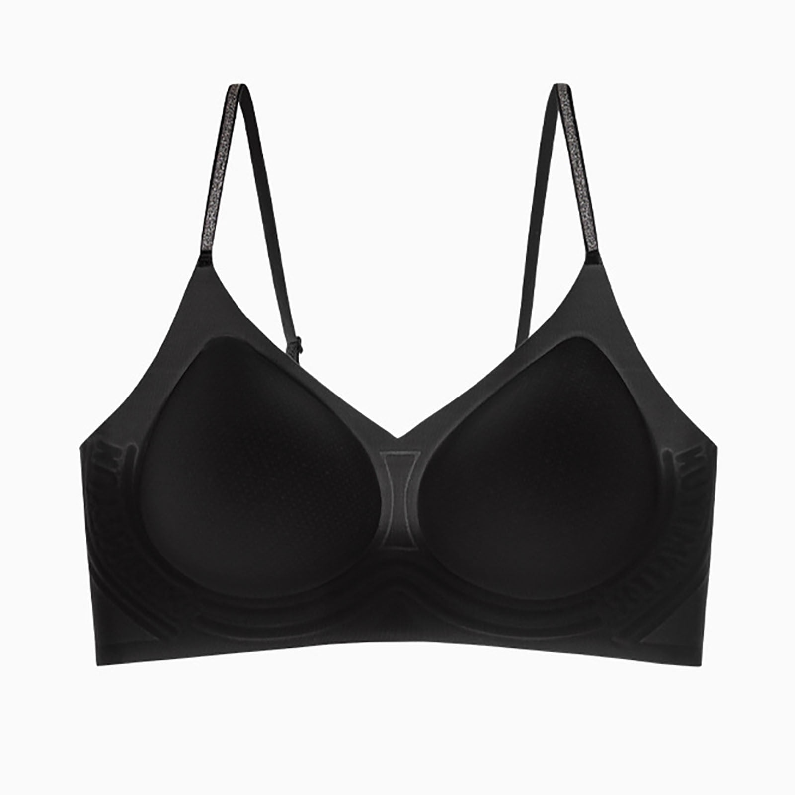 Ailaofu Wireless Bras for Women Deep V Neck No Underwire Push Up Bra ...