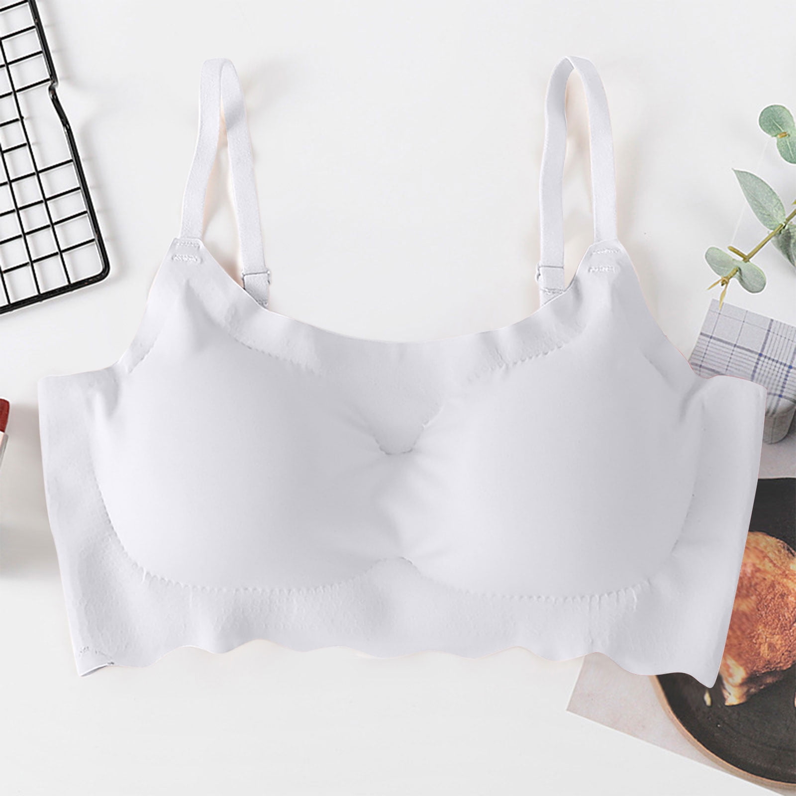 Ailaofu Wireless Bras for Women No Underwire Full Coverage Supportive T ...