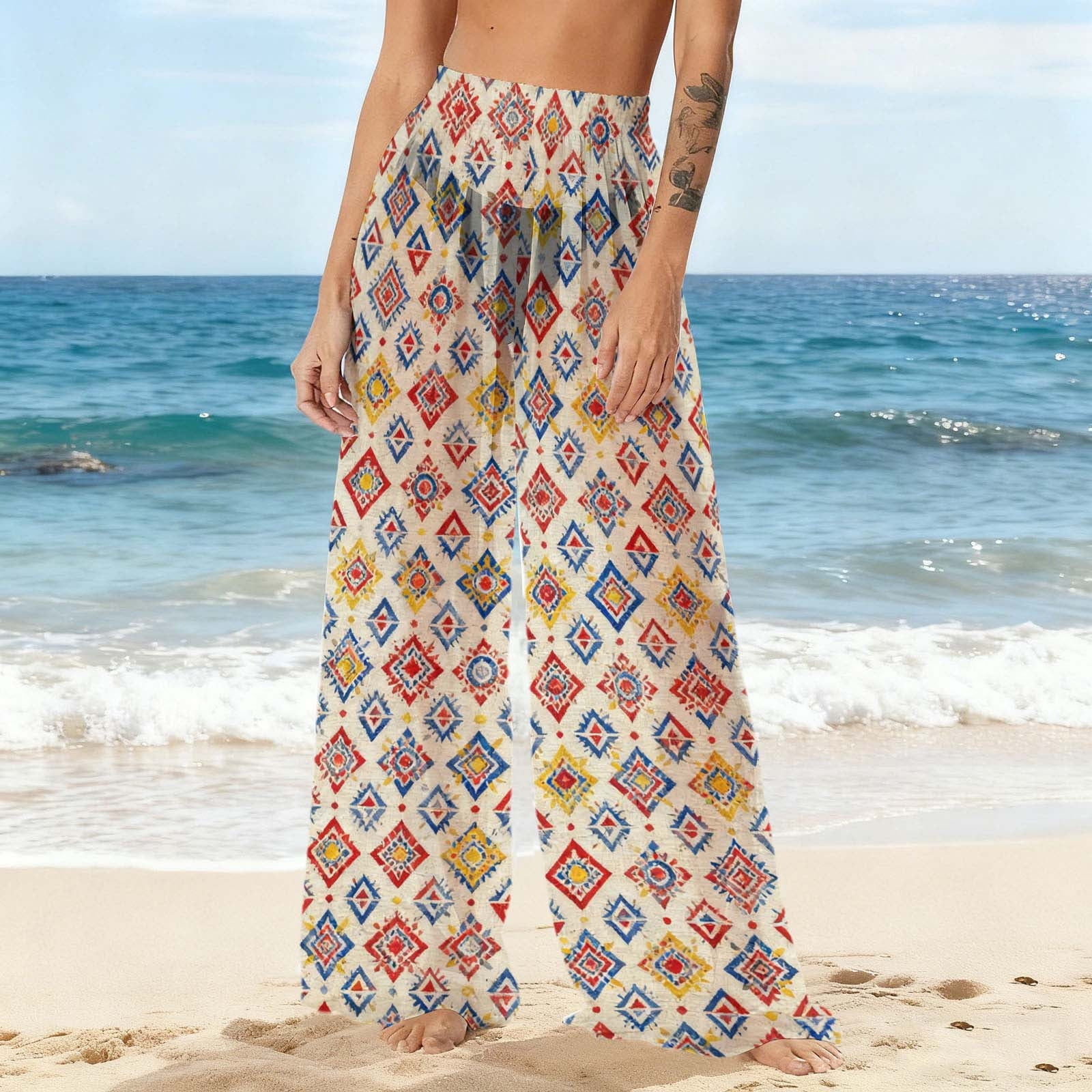 Ailaofu Women Sheer Mesh Pants See Through Bikini Bottom Swimsuit Cover ...