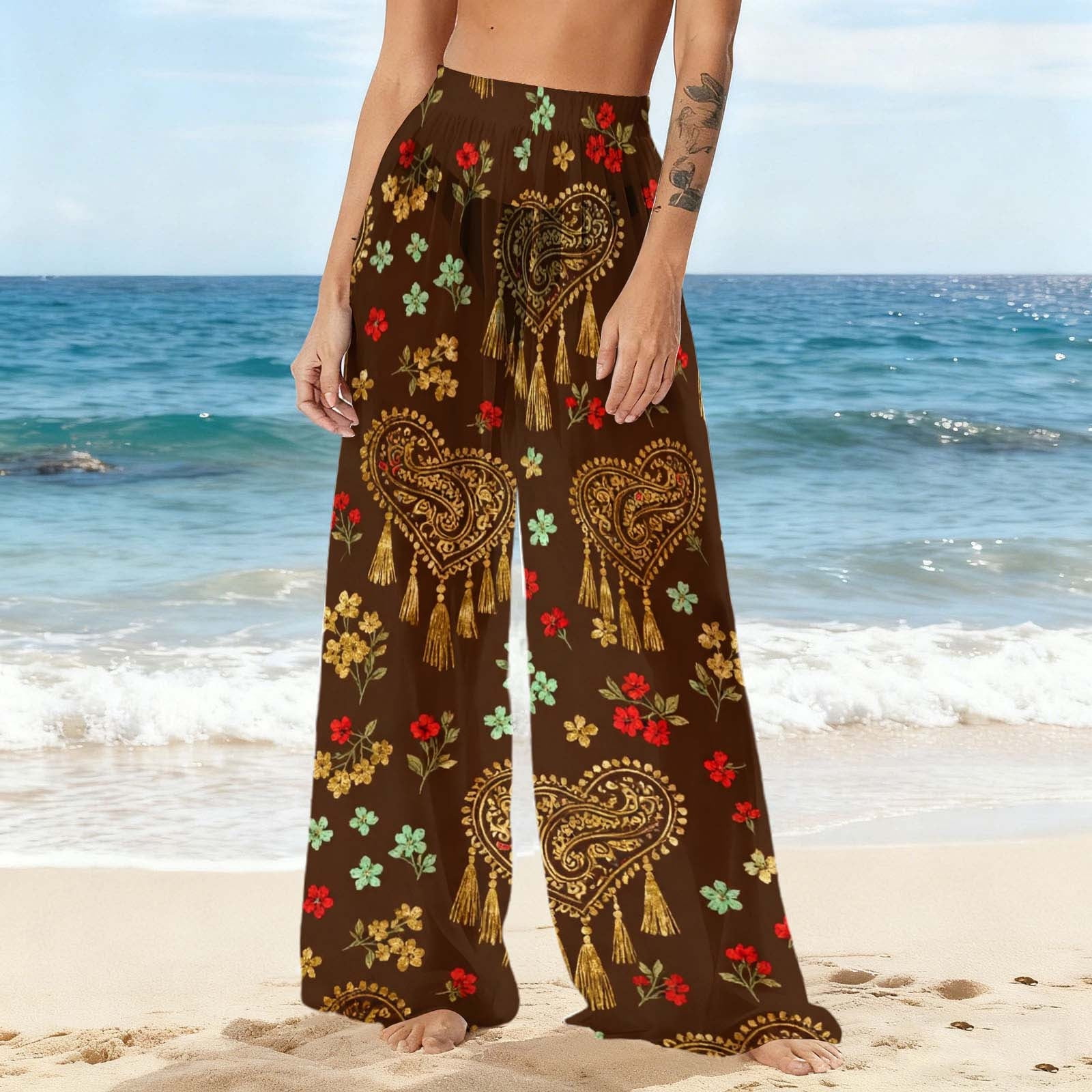 Ailaofu Women Sheer Mesh Pants See Through Bikini Bottom Swimsuit Cover ...
